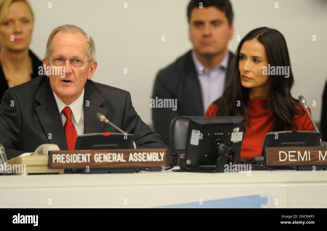 Joseph Deiss of Switzerland, president of the U.N. General Assembly ...