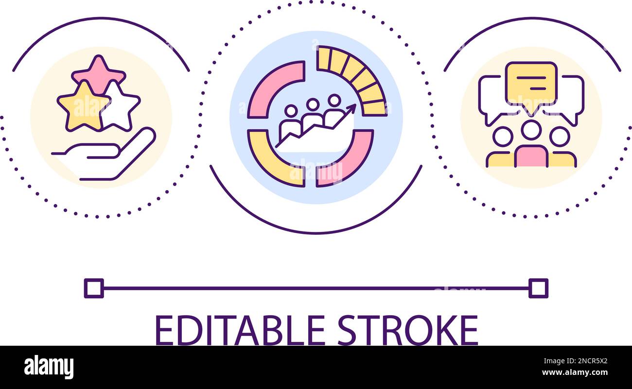 Target audience engagement loop concept icon Stock Vector Image & Art - Alamy