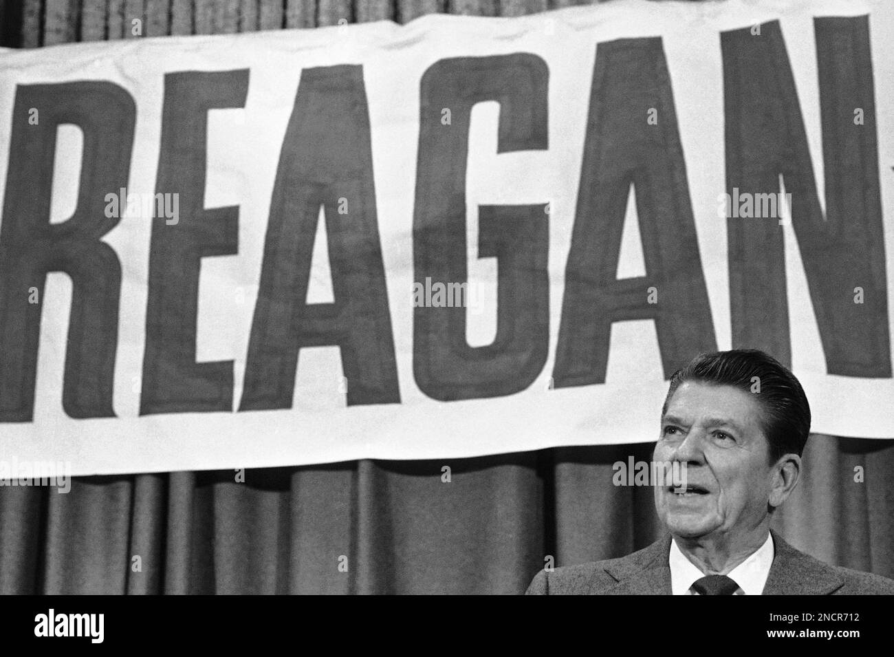 Republican Ronald Reagan during a luncheon in New Orleans on Jan. 25 ...