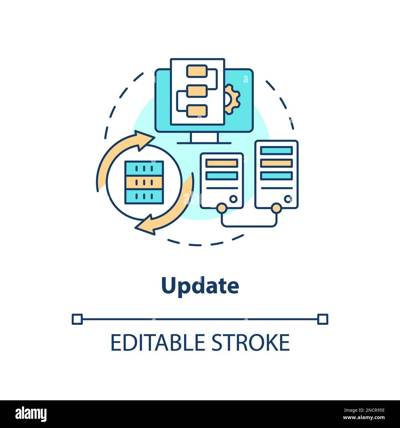 Update concept icon Stock Vector Image & Art - Alamy