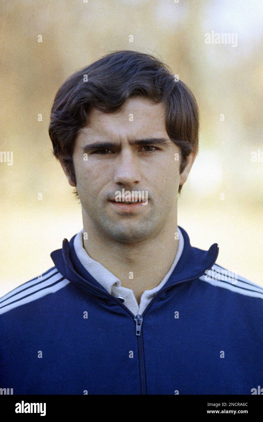 Portrait of German soccer forward of Bavarian football club FC Bayern ...