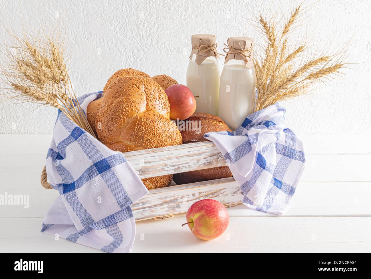 the white wooden box is filled with traditional treats for the Jewish ...