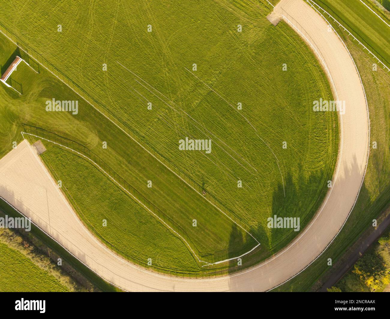 Abstract view of a Horse Race Course Stock Photo - Alamy