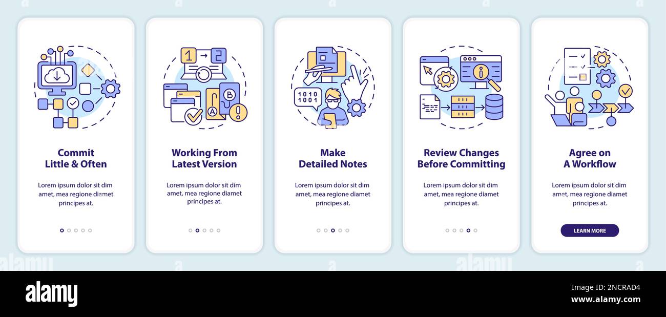 Source Code Management Best Practices Onboarding Mobile App Screen 8224