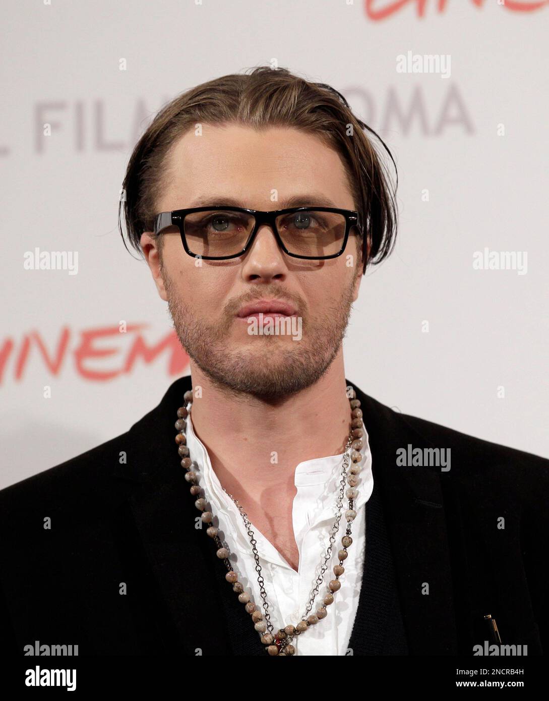 Actor Michael Pitt, poses for a photo call to present the movie ...