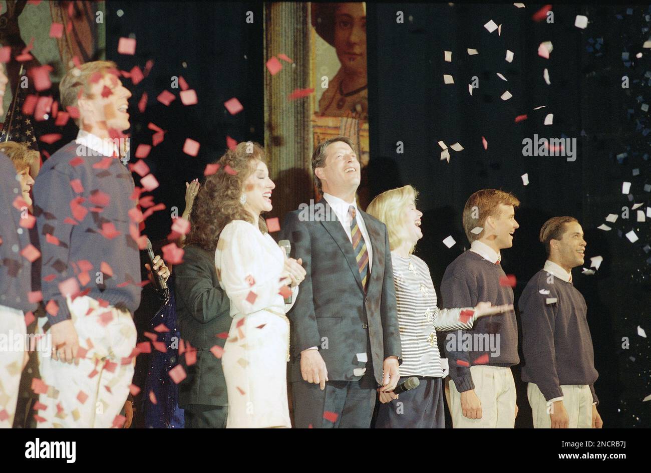 Actress Dixie Carter, left, joins Vice President-elect Gore and his ...