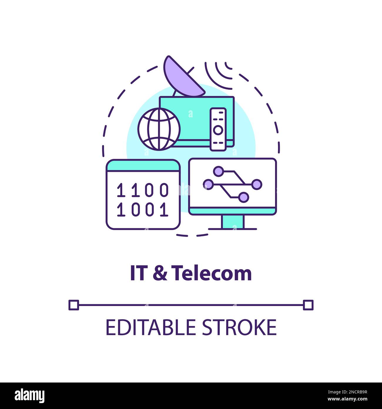 IT and telecom concept icon Stock Vector Image & Art - Alamy