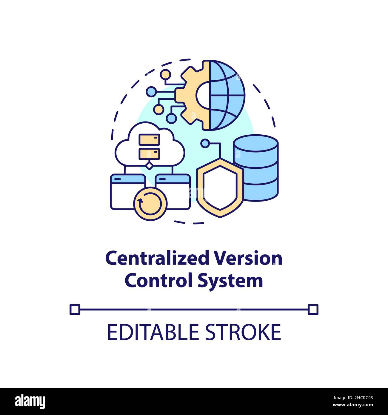 Centralized version control system concept icon Stock Vector Image ... Centralized version control system concept icon Stock Vector Image ...