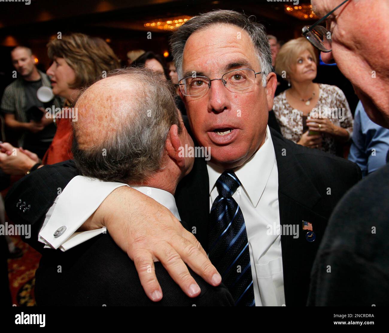 Utah Democratic U.S. senatorial candidate Sam Granato thanks a ...