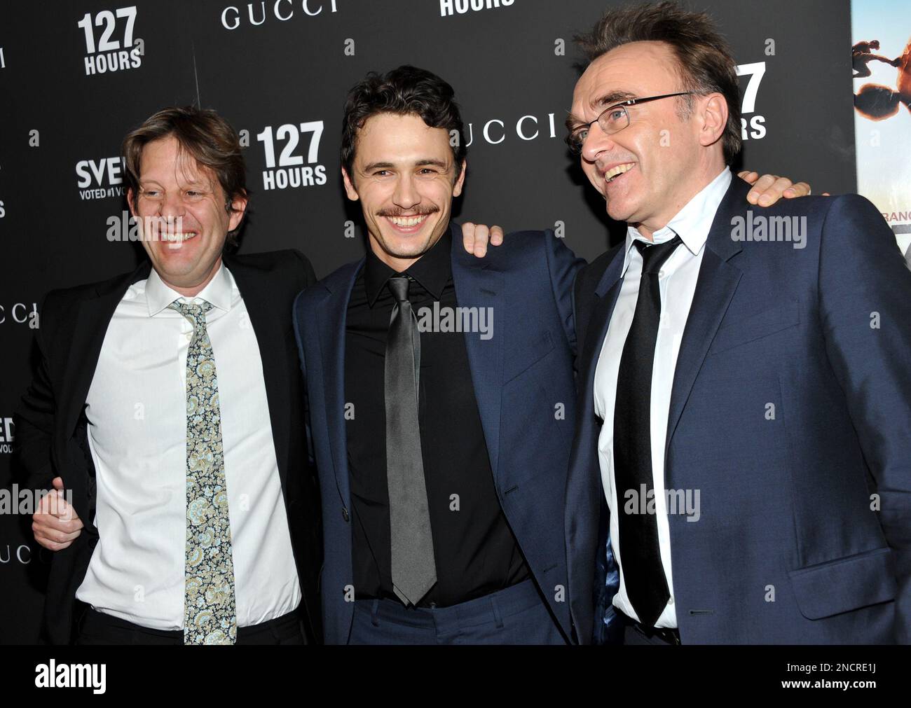 From left, producer Christian Colson, actor James Franco and director ...