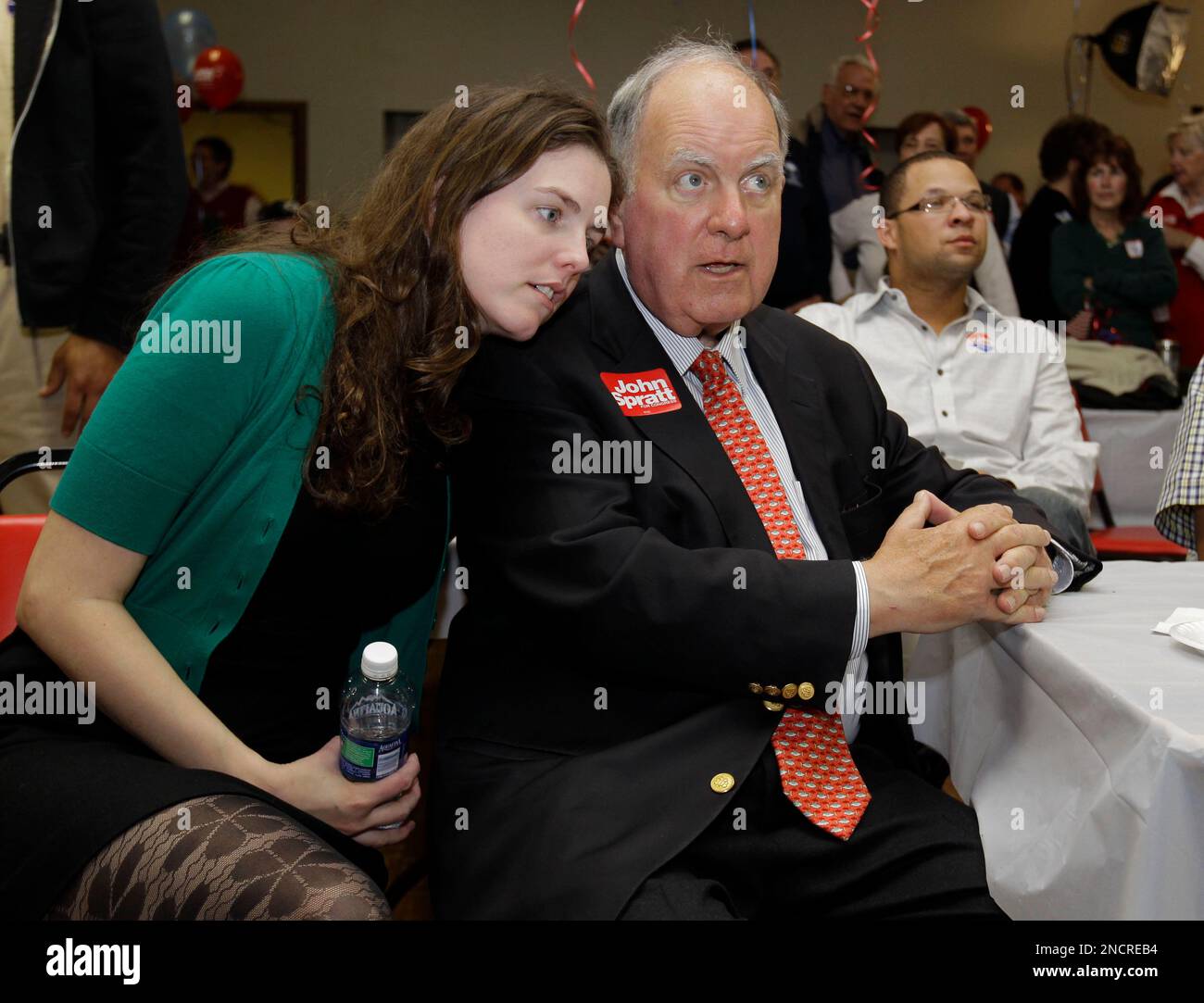 Rep. John Spratt, D-S.C., right, talks with his daughter Catherine ...
