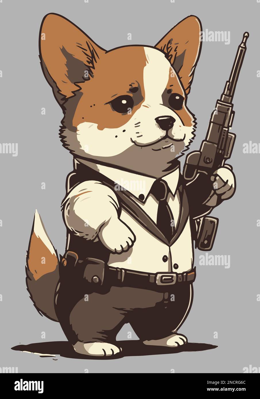 Gun dog illustration hi-res stock photography and images - Alamy