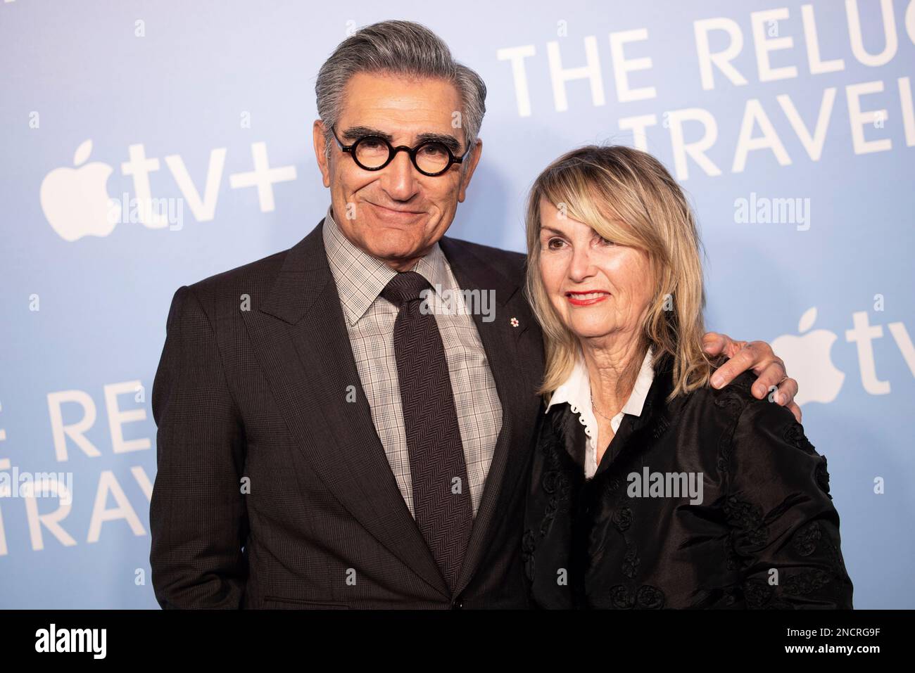 Eugene Levy and Deborah Divine pose for photographers upon arrival for ...