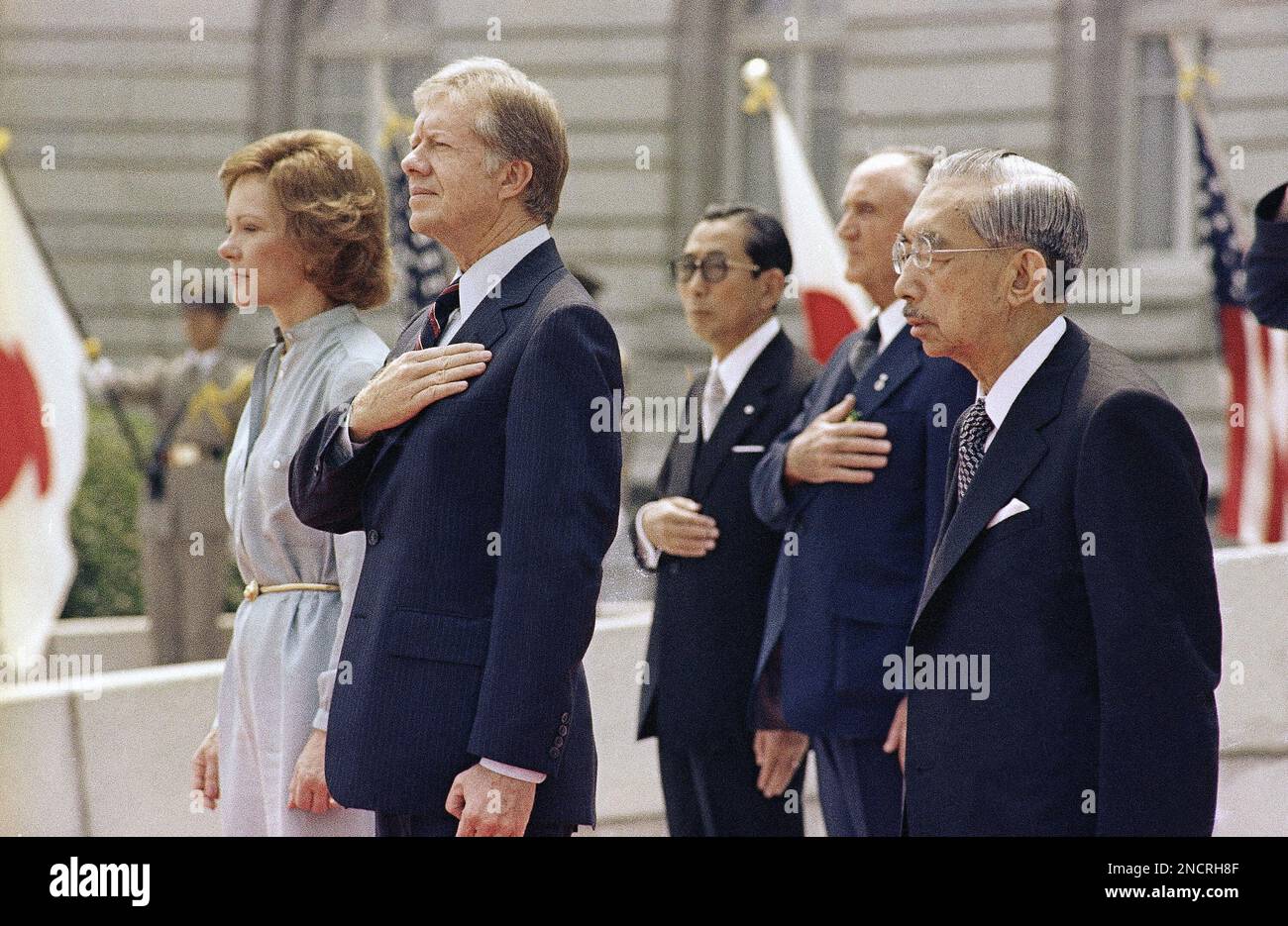 President Jimmy Carter and Mrs. Rosalynn Carter with Emperor Hirohito ...