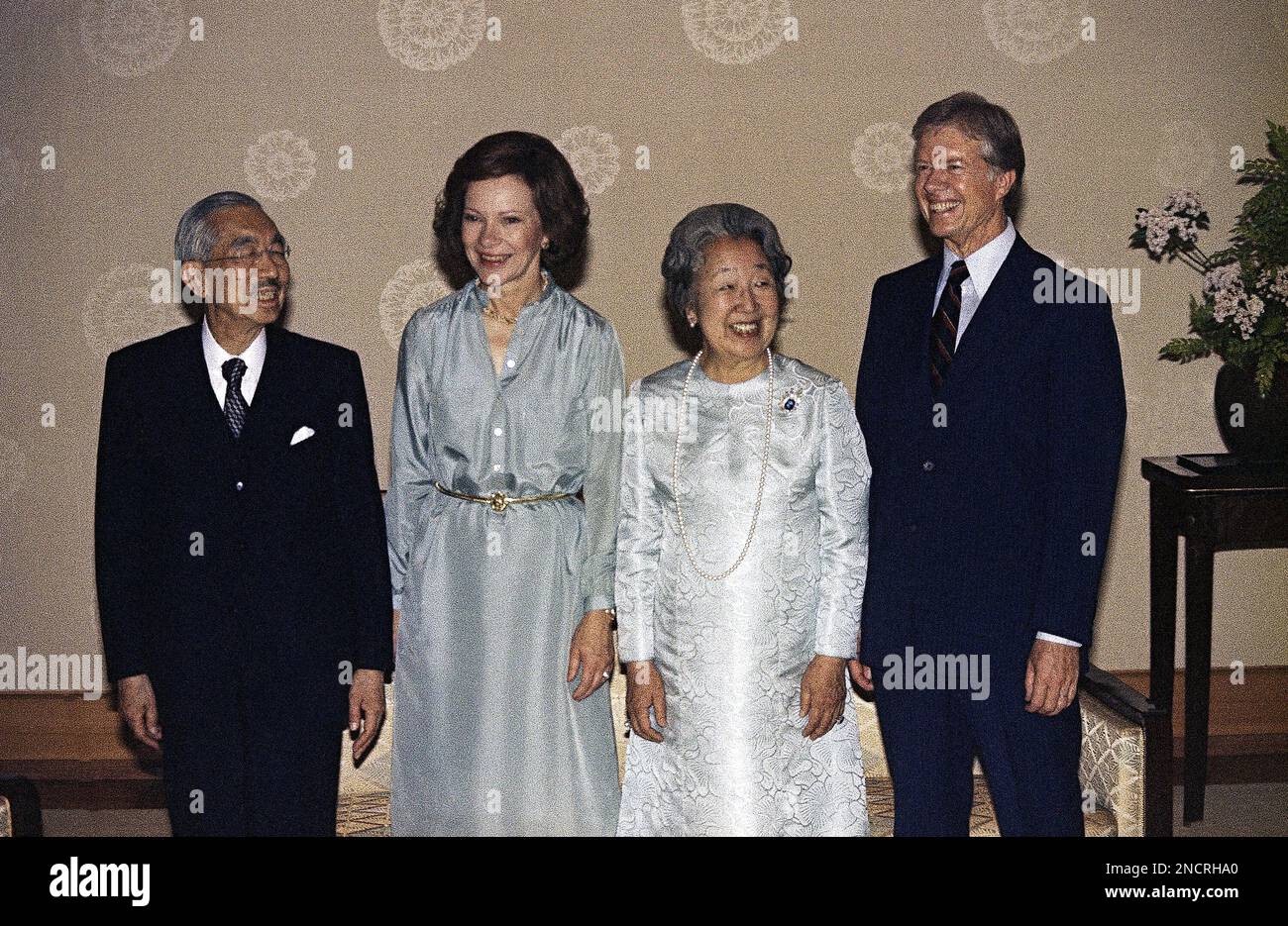 President Jimmy Carter and Mrs. Rosalynn Carter with Emperor Hirohito ...