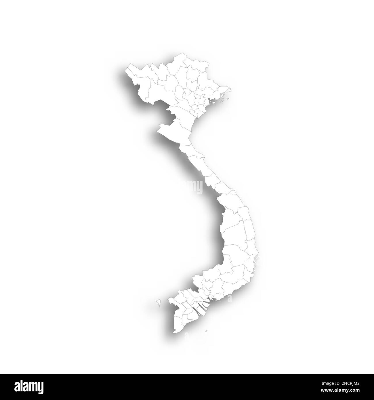 Vietnam political map of administrative divisions - provinces and ...
