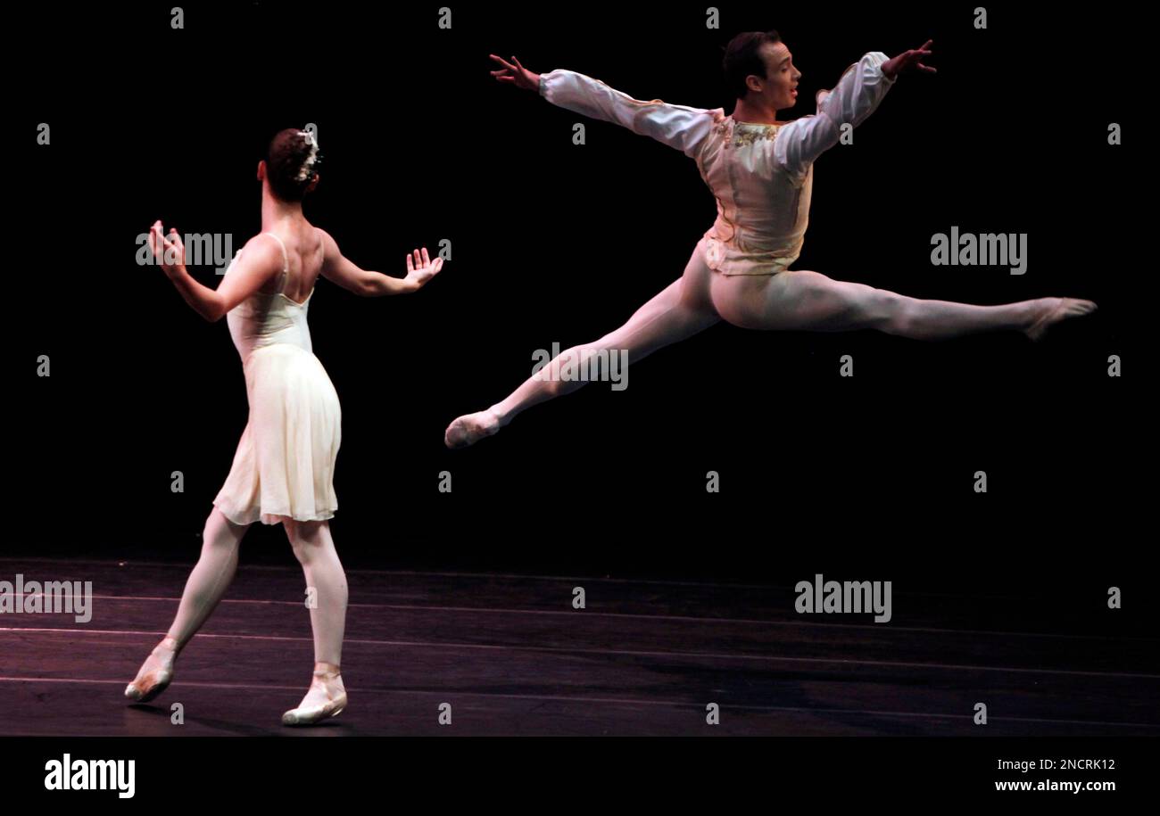Abi Stafford, left, and Tyler Angle, principal dancers of the New York ...