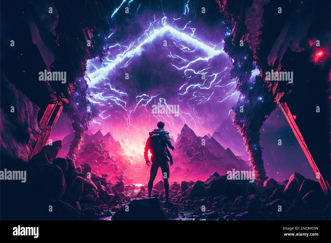 Cyberpunk fighter hi-res stock photography and images - Alamy