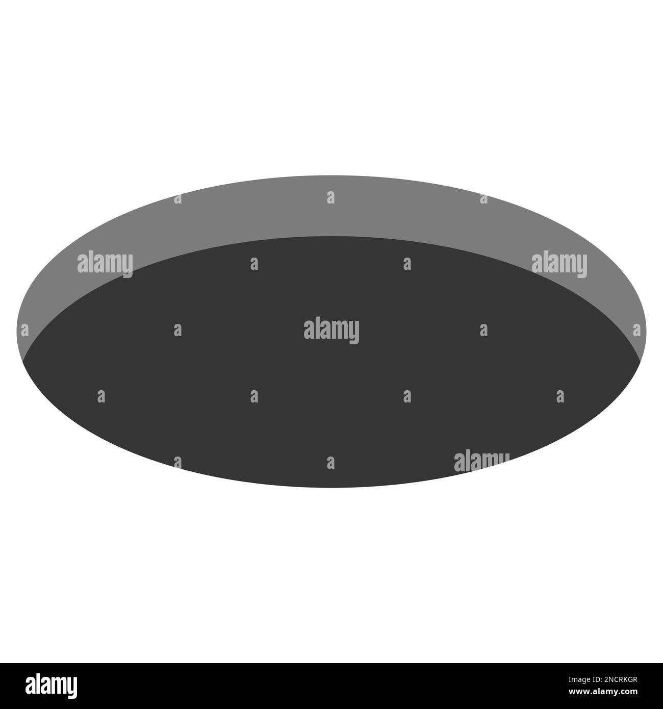 3d hole floor, rabbit burrow isometric oval, mouse golf hole Stock ...