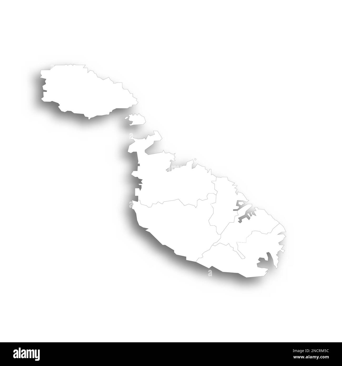 Malta map black white hi-res stock photography and images - Alamy