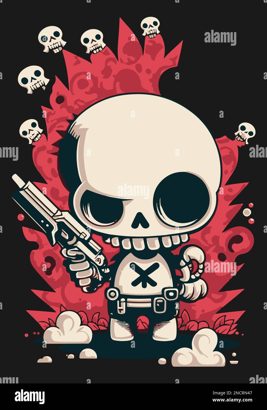 Hand holding human skull Stock Vector Images - Alamy