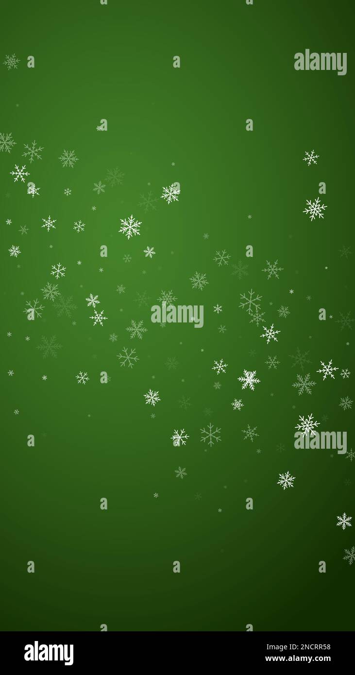 Snowfall overlay christmas background. Subtle flying snow flakes and ...