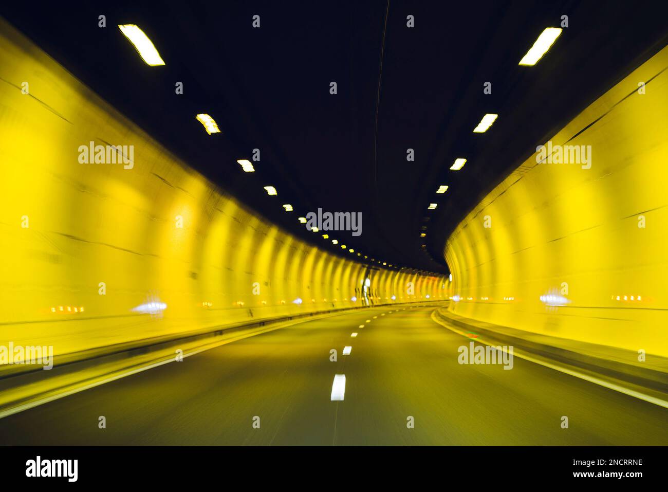View inside a tunnel, Lyon, France Stock Photo - Alamy