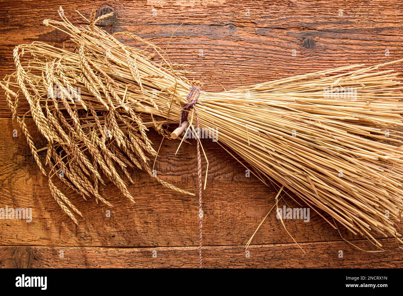 Breakfast oats with rustic background Stock Photo - Alamy