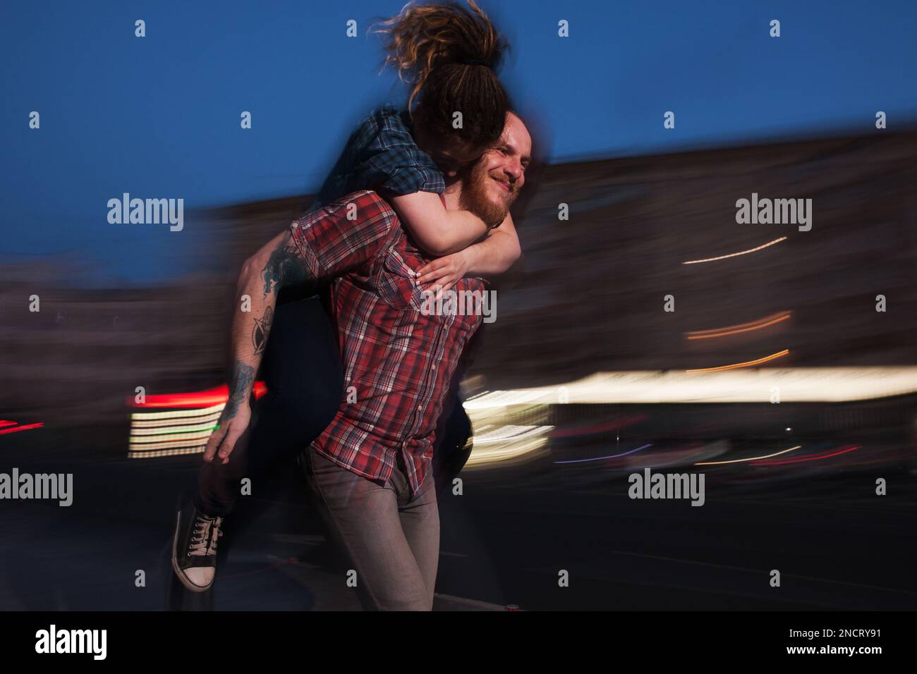 Happy flight. Strong love connection Stock Photo - Alamy