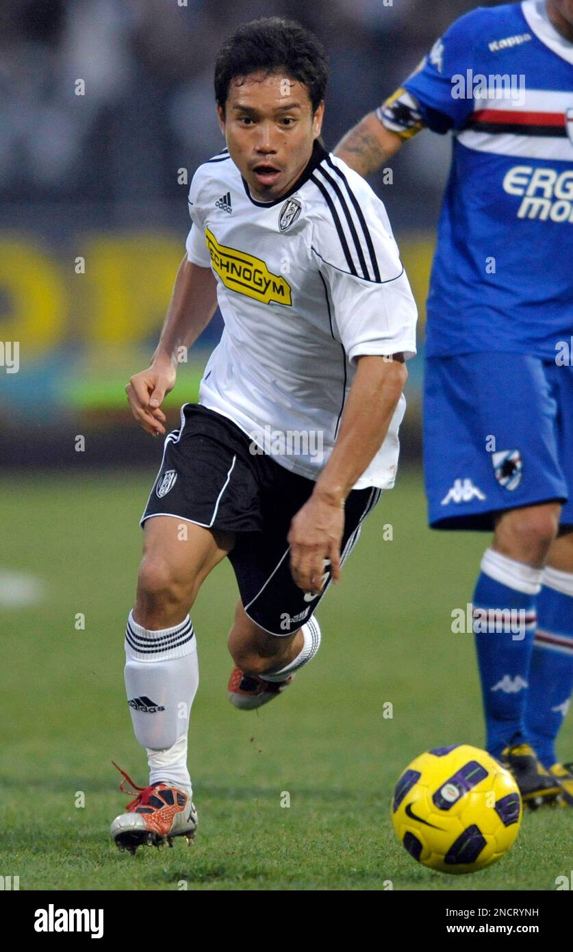 Cesena defender Yuto Nagatomo of Japan in action during the Serie A ...