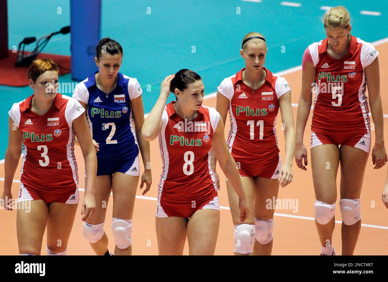 Players of Poland from left, Karolina Kosek, Mariola Zenik, Katarzyna ...