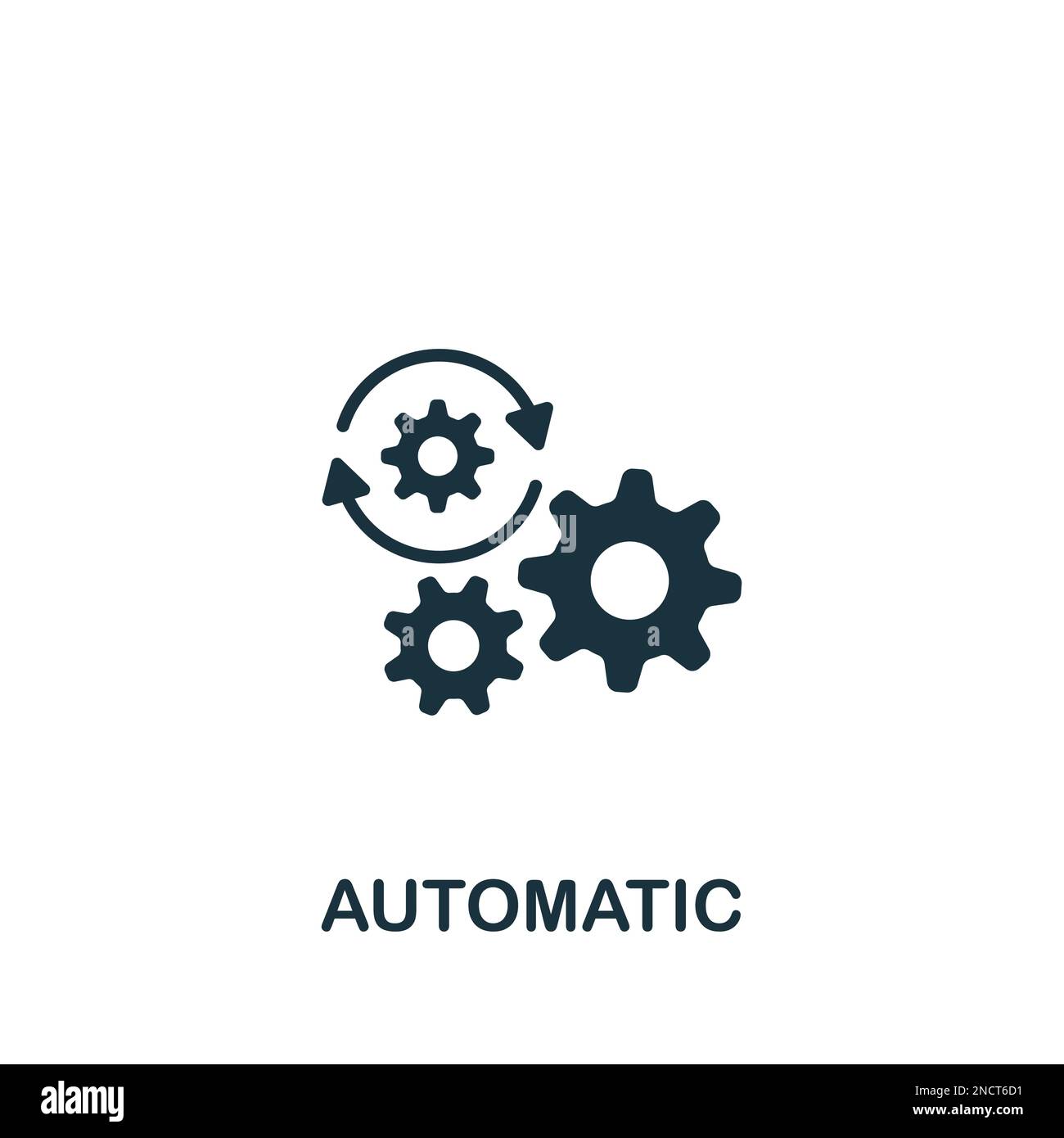 Automatic Icon Monochrome Simple Sign From Engineering Collection