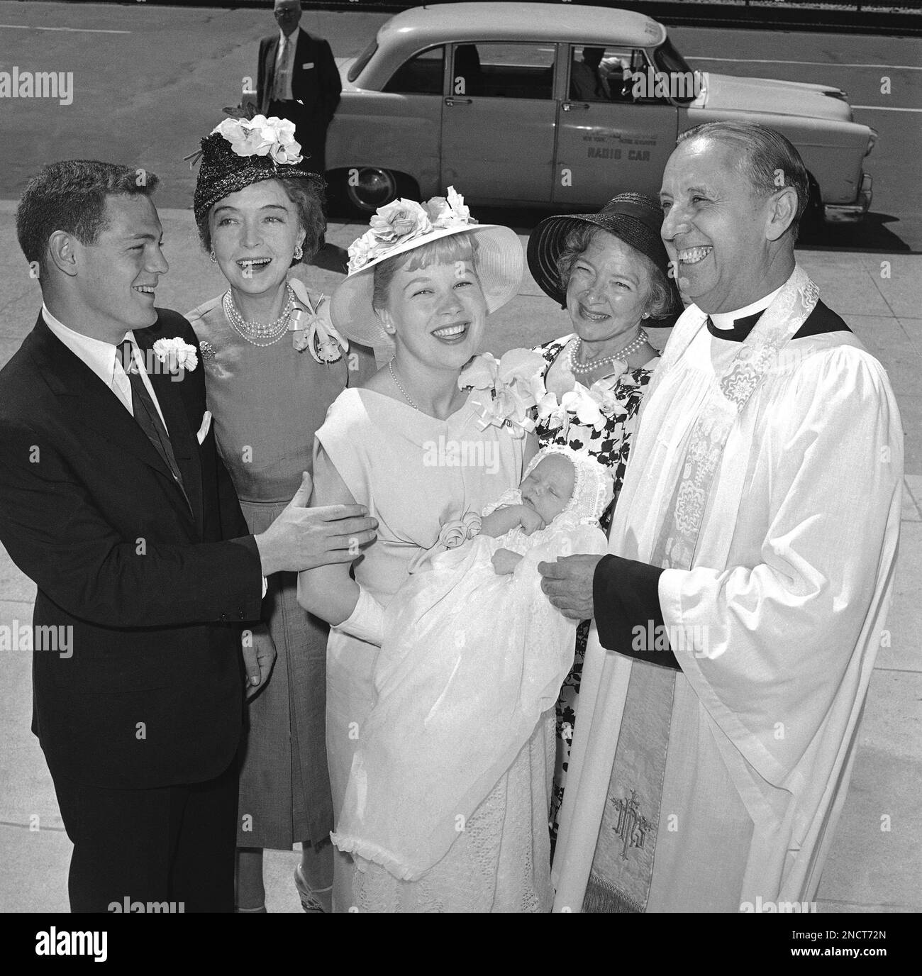 Charles Pennock MacArthur, three weeks old, slumbers in his mother’s ...
