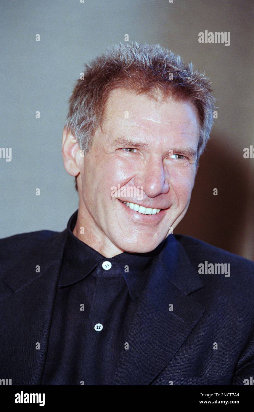 Harrison Ford during interview at Sony Headquarters for his new movie ...