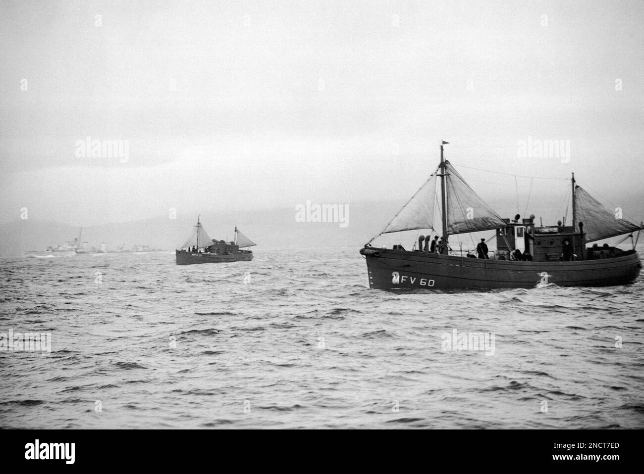 Two of fifteen little ships, the only war vessels in the Royal Navy ...