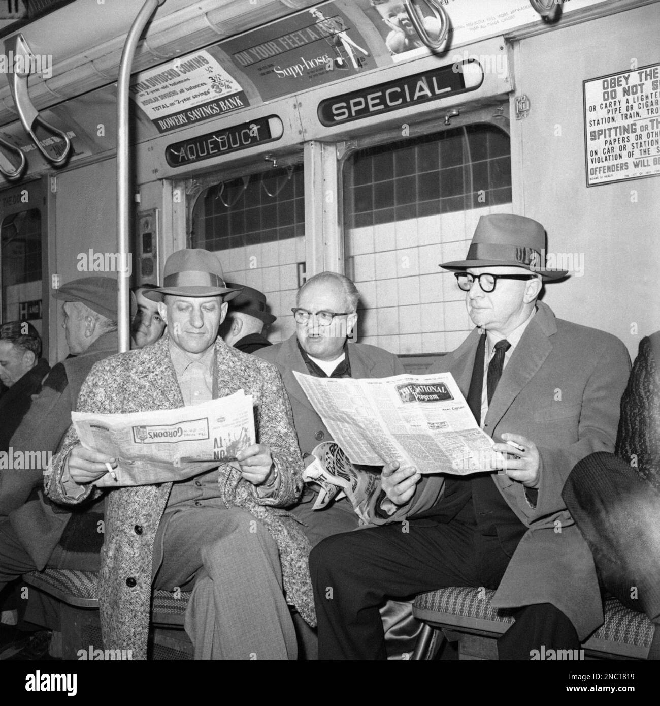 Passengers on special train to New York’s Aqueduct in Queens compare ...