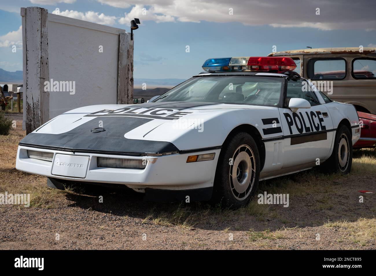 An old interceptor highway patrol sports car, it is a Chevrolet ...