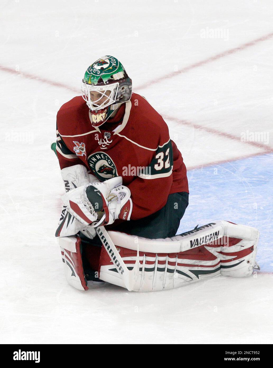 Minnesota Wild goalie Niklas Backstrom (32) of Finland in an NHL hockey ...