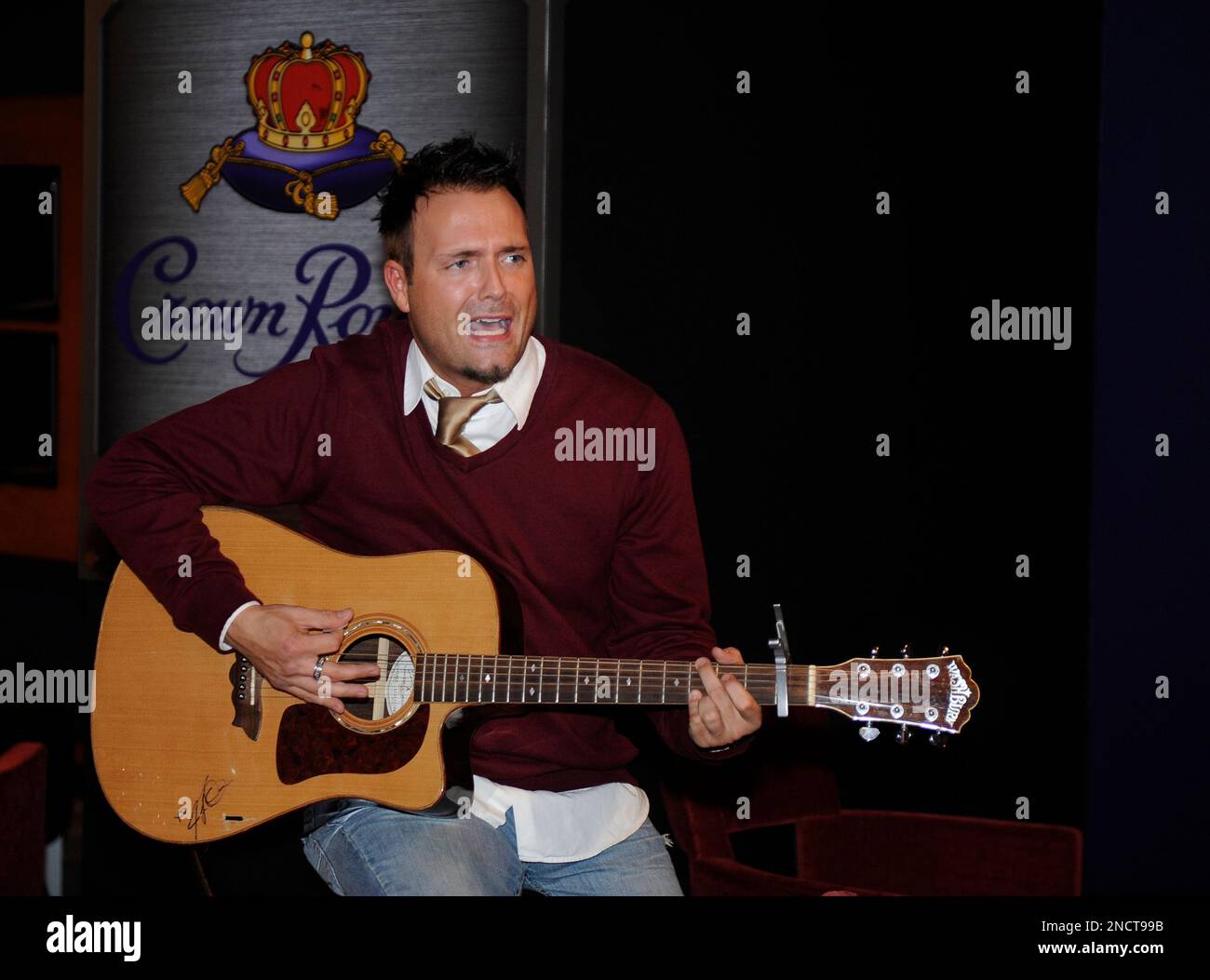 Country music artist Stephen Cochran perfroms during the Crown Royal ...