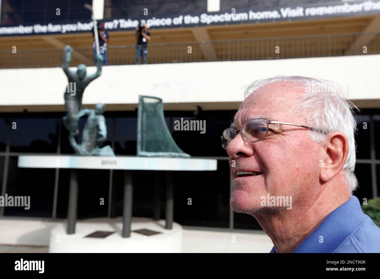Philadelphia Flyers Hall of Famer Gary Dornhoefer poses for a ...