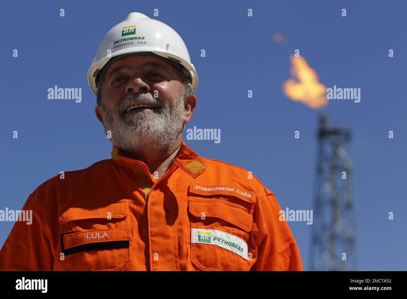 Brazil's President Luiz Inacio Lula da Silva visits a Petrobras ...