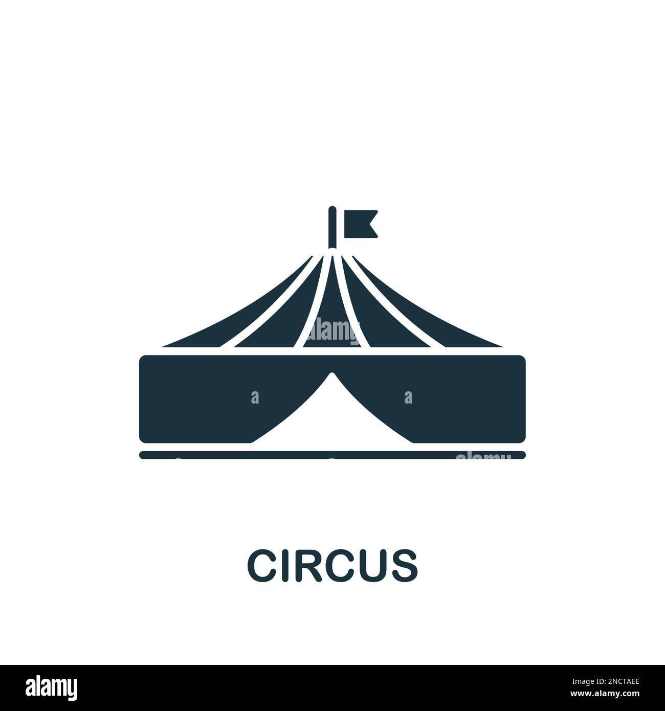 Circus Icon Monochrome Simple Sign From Entertainment Collection