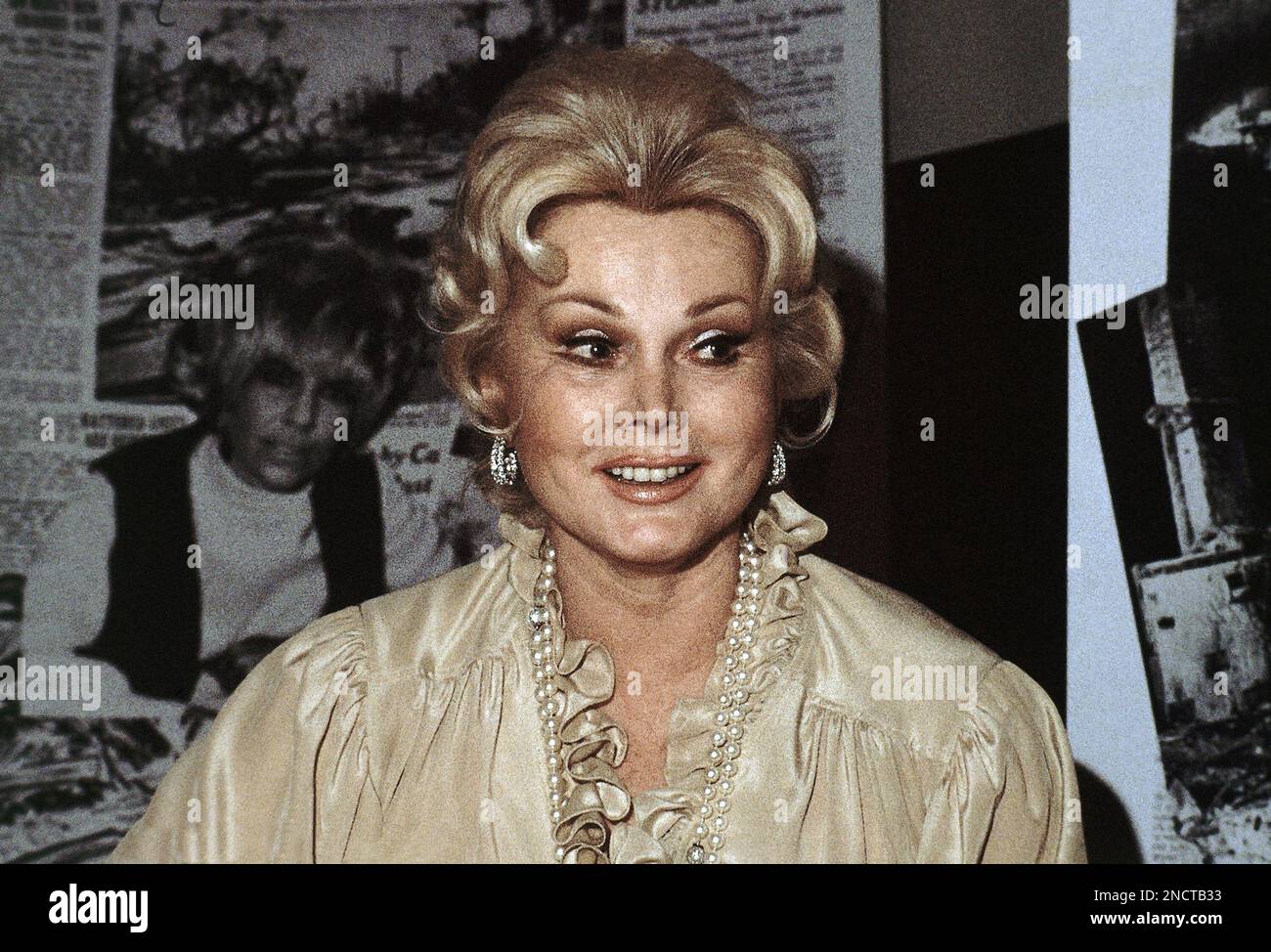 Portrait of Hungarian-born American actress Zsa Zsa Gabor taken in 1978 ...