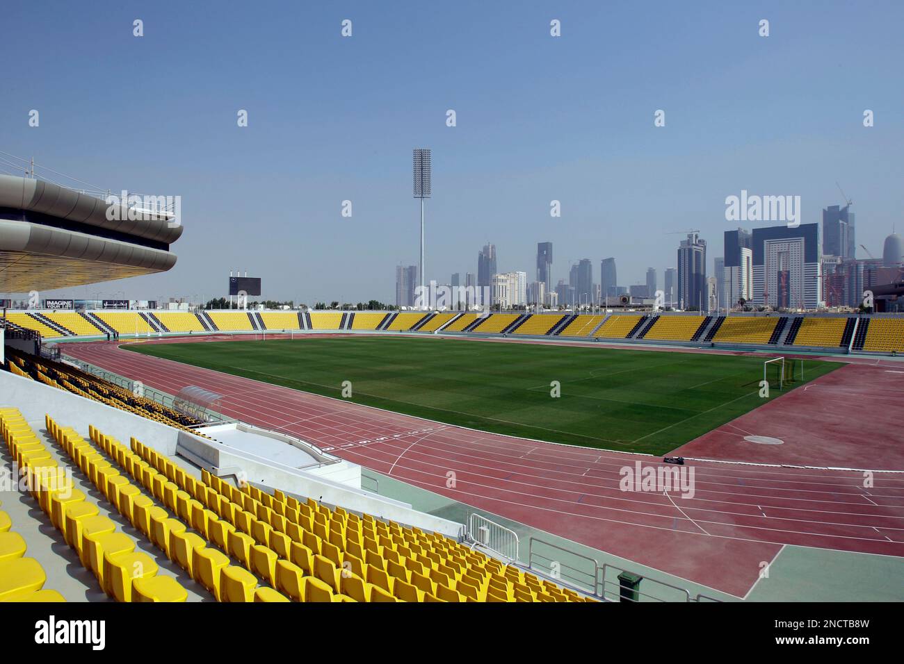 Qatar Sports Club soccer stadium is one of the five dedicated for the ...