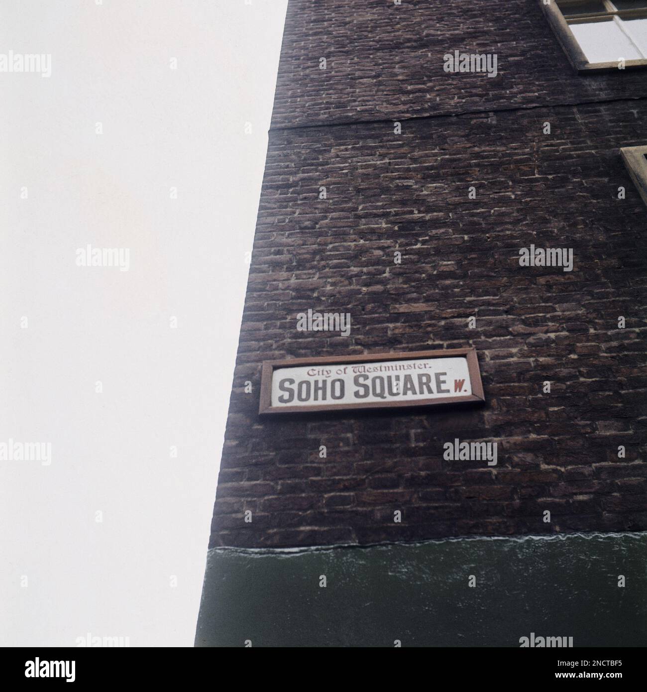 A sign in Soho Square in Soho, London in 1970. (AP Photo Stock Photo ...