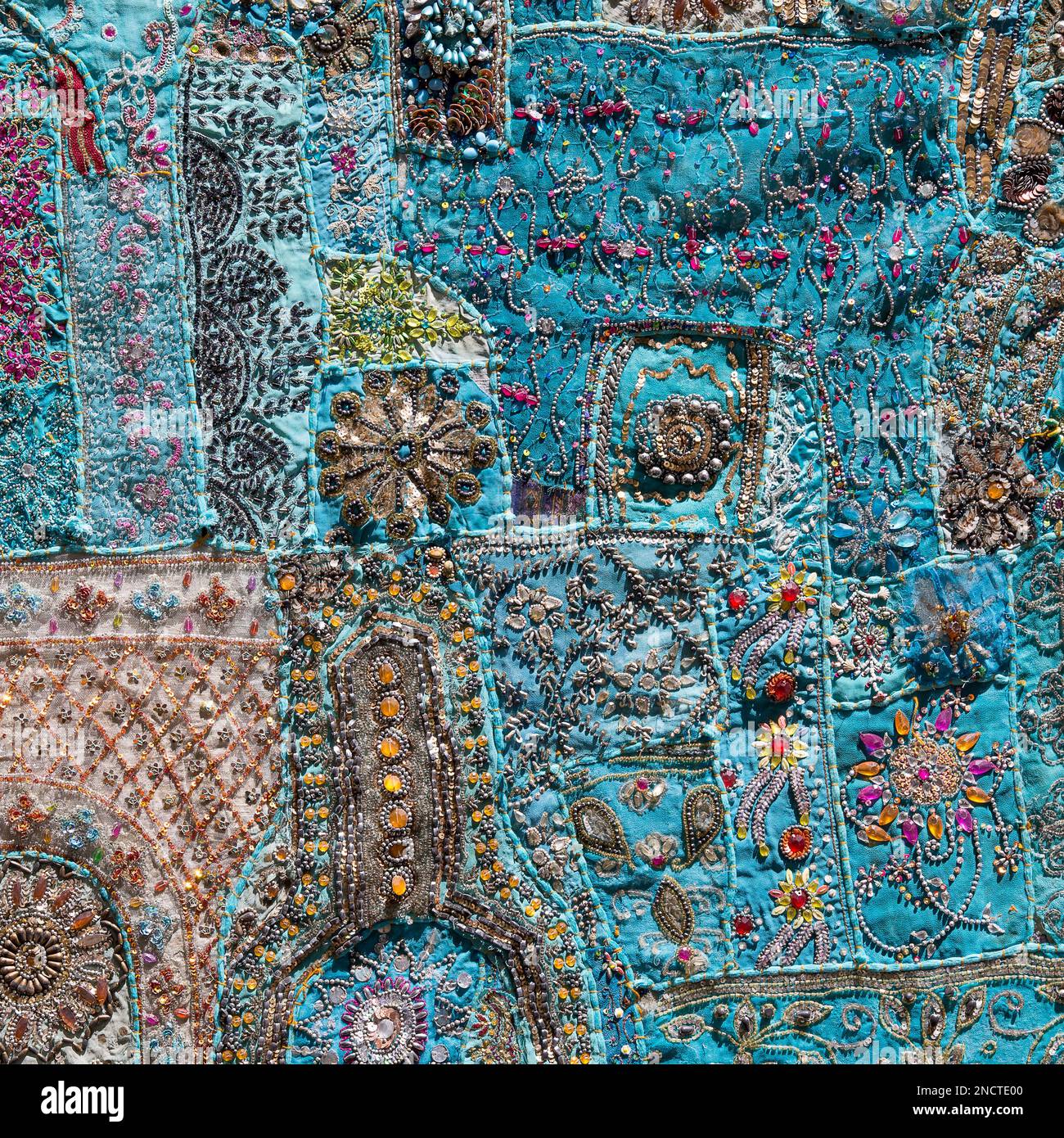 Asian patchwork carpet in Leh, Ladakh, India Stock Photo - Alamy