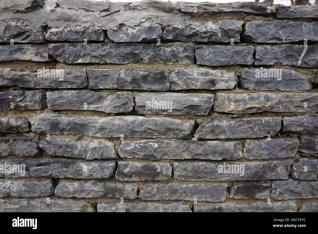 stone wall, stones aged gray color Stock Photo - Alamy