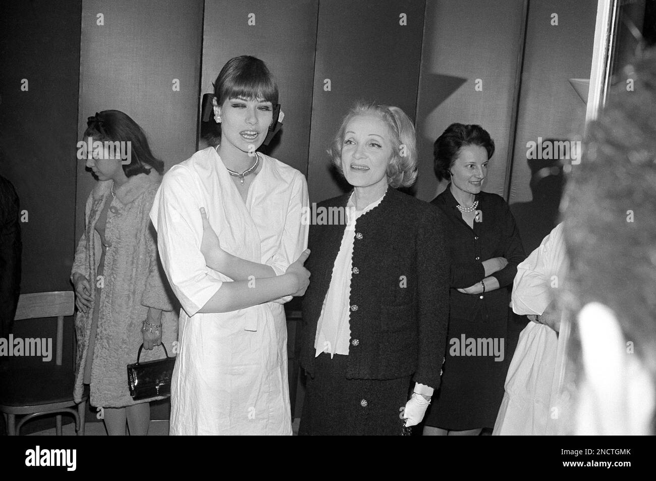 Famous entertainer Marlene Dietrich, right, with Suzanne one of the ...