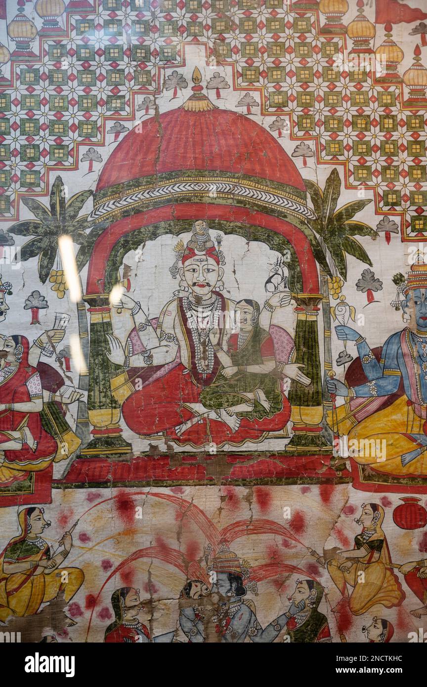 INDIA, MAHARASHTRA, PUNE, September 2022, Old painting displayed at ...