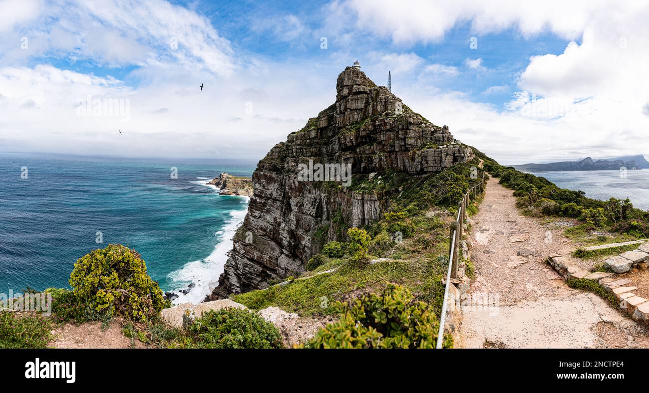 Cape Point at South Africa. The most southern point of the African ...